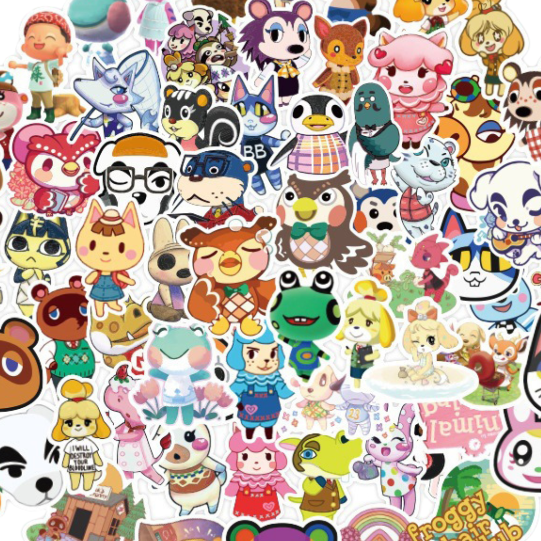 Animal Crossing 50 Pack Stickers – Oziko Stationery Store