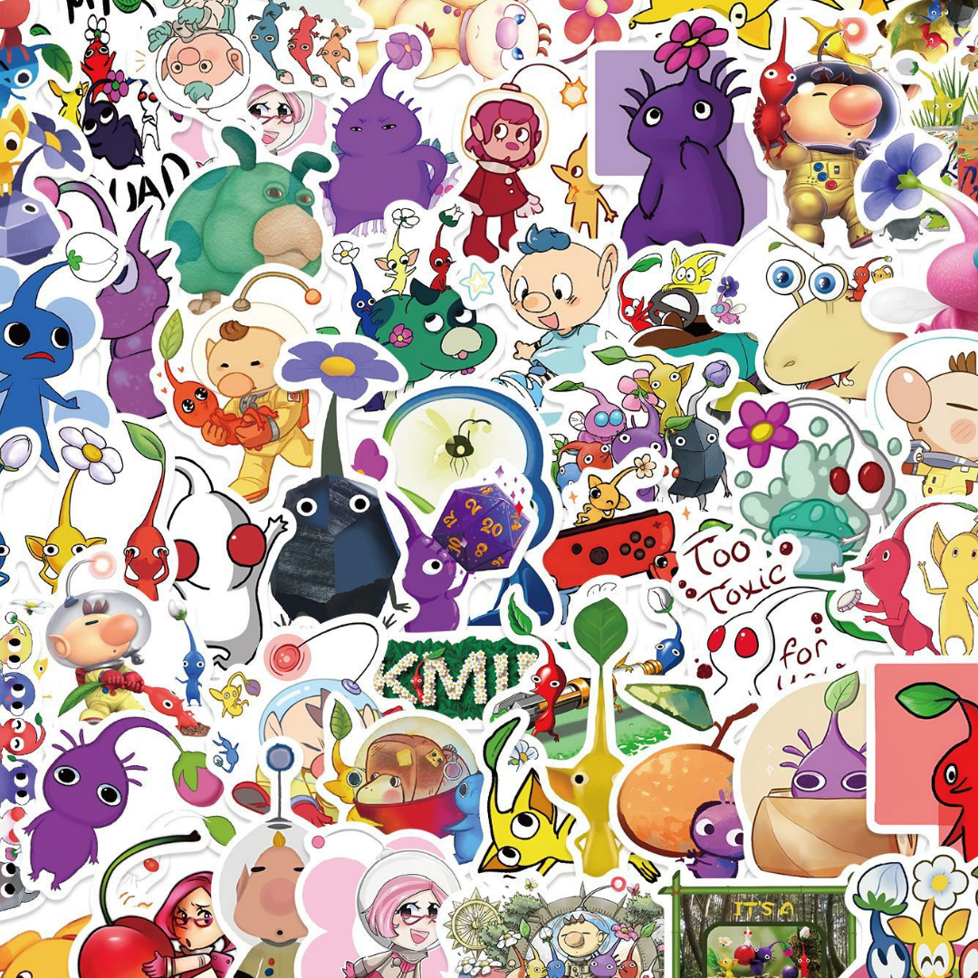Pikmin 50 Pack Stickers – Oziko Stationery Store