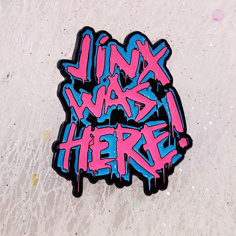 Jinx Was Here! Arcane Graffiti Alloy Pin – Oziko Stationery Store
