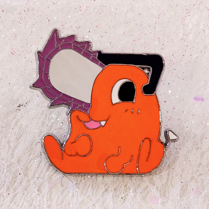Pochita Chainsaw Man Alloy Pin – Oziko Stationery Store