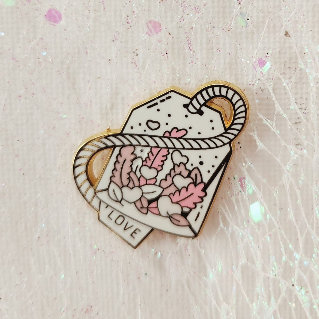 Love Tea Bag Enamel Pin – Oziko Stationery Store