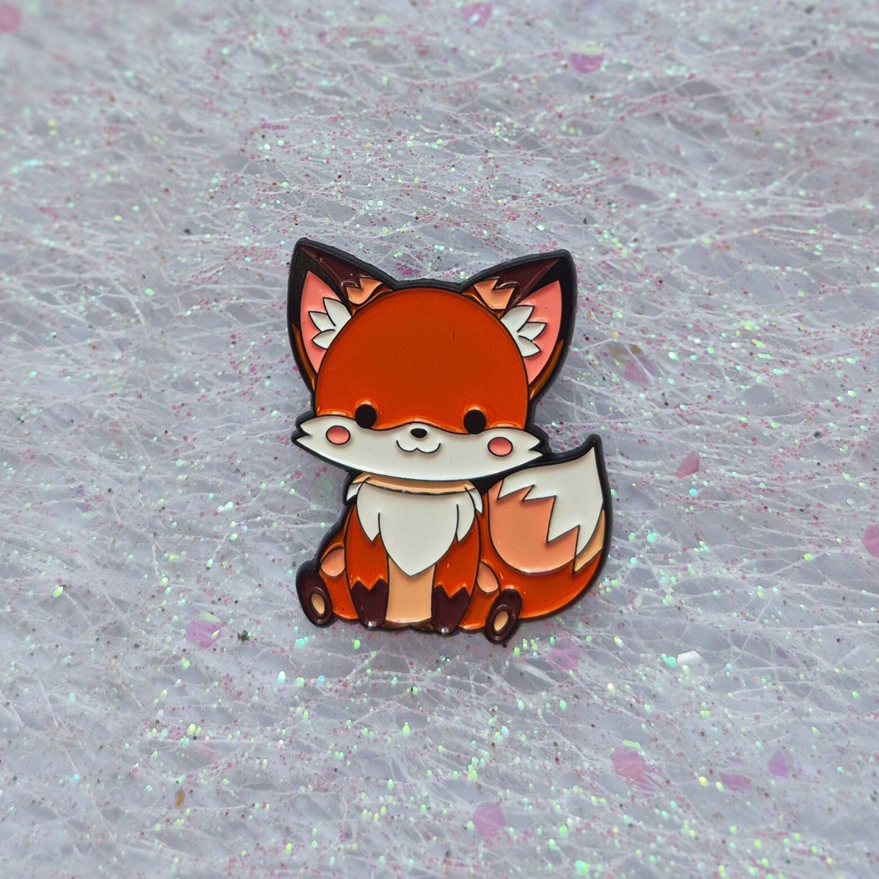 Cute Fox Enamel Alloy Pin – Oziko Stationery Store