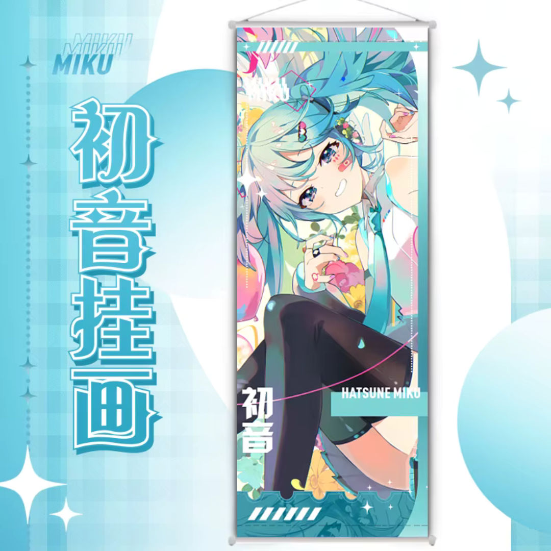 Hatsune Miku Pastel Dream Wall Scroll – Oziko Stationery Store