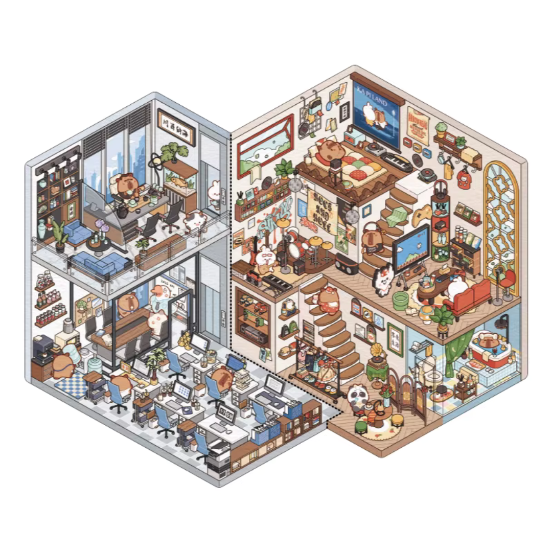 Working Diary Jumbo Isometric Sticker Scene| Oziko Stationery Store