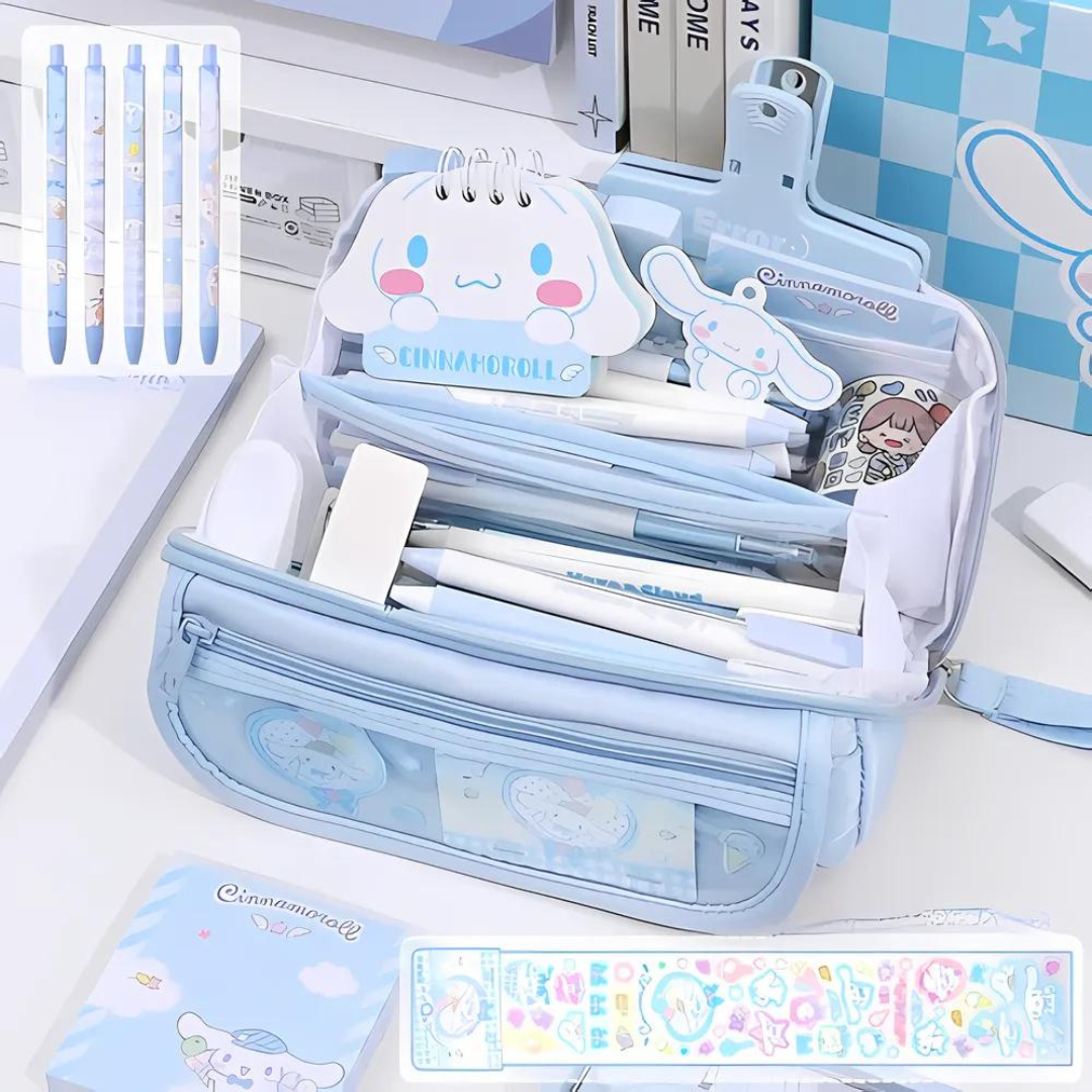 Cinnamoroll Large Fold-Out Pencil Case| Oziko Stationery Store