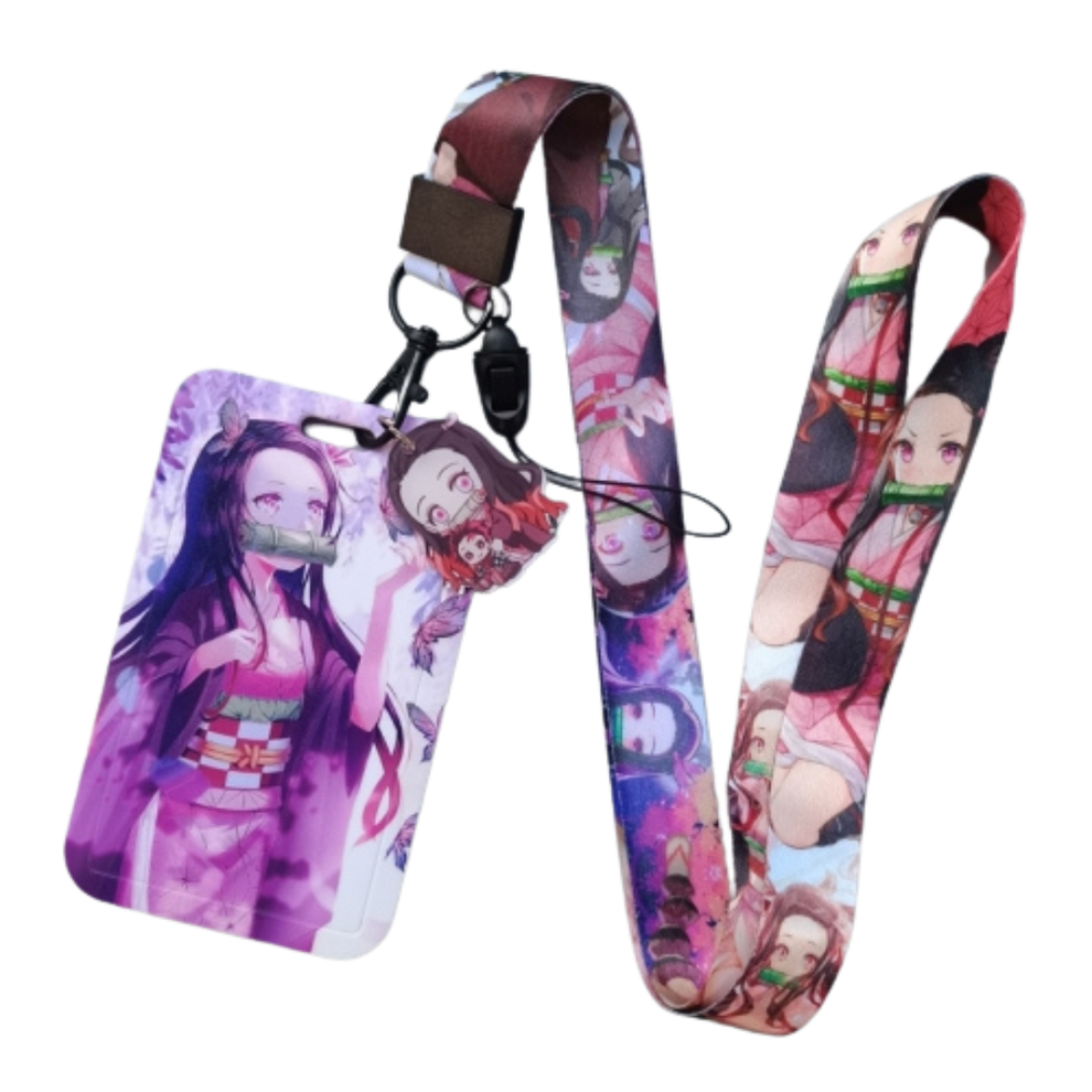 Demon Slayer Nezuko ID Card Holder and Lanyard – Oziko Stationery Store