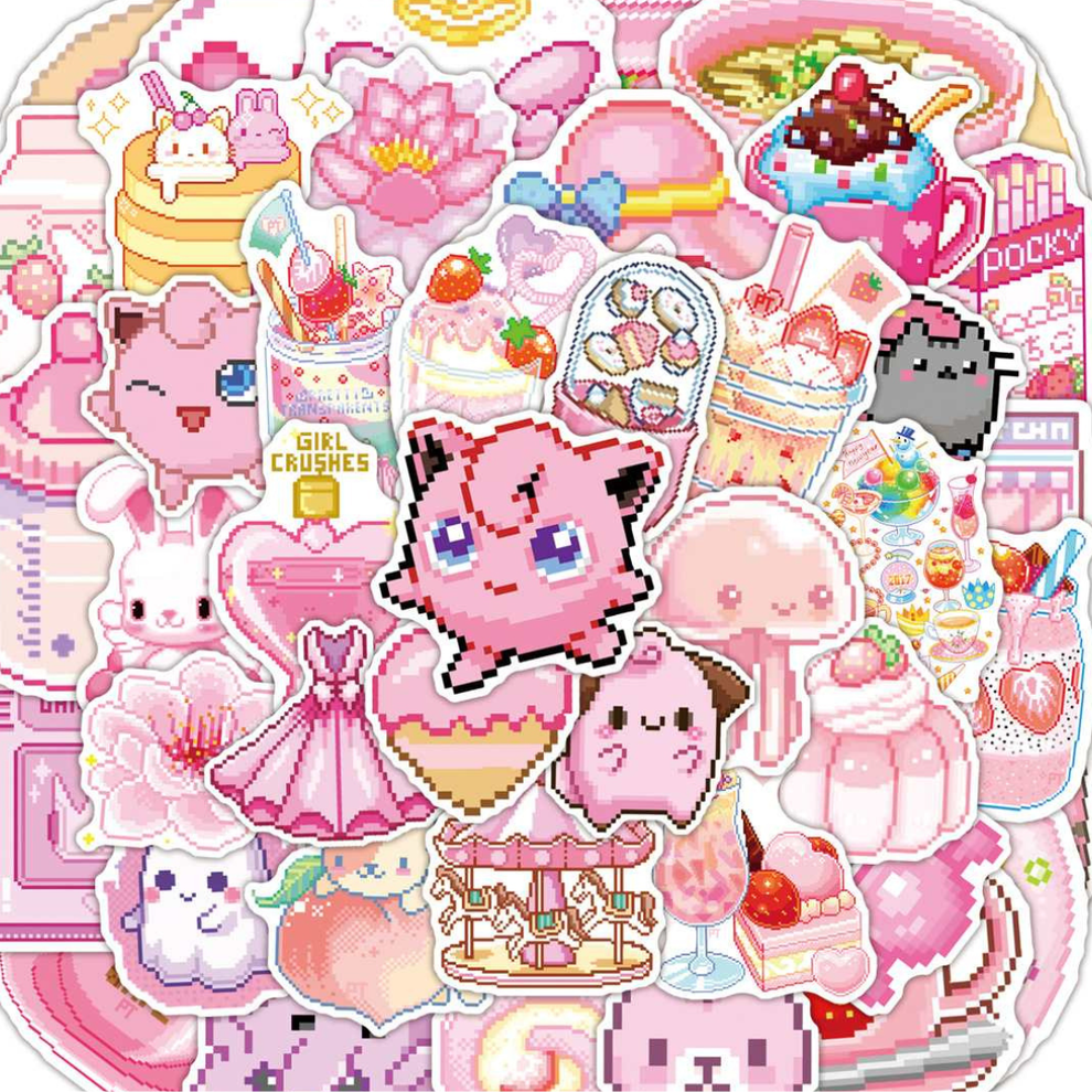 Super Sweet Pink 50 Sticker Pack – Oziko Stationery Store