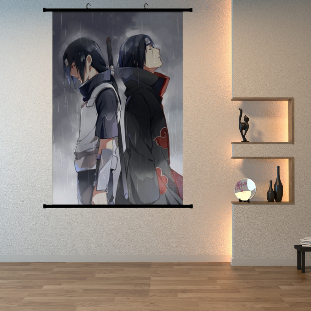 Naruto Uchiha Brothers Wall Scroll – Oziko Stationery Store